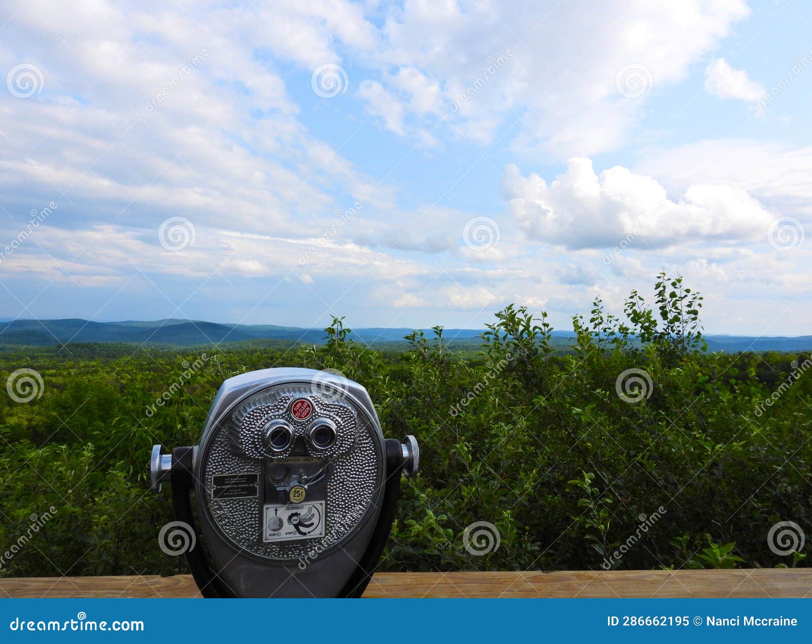 Viewing Scope on Hogback Mountain in Vermont Stock Image - Image of ...