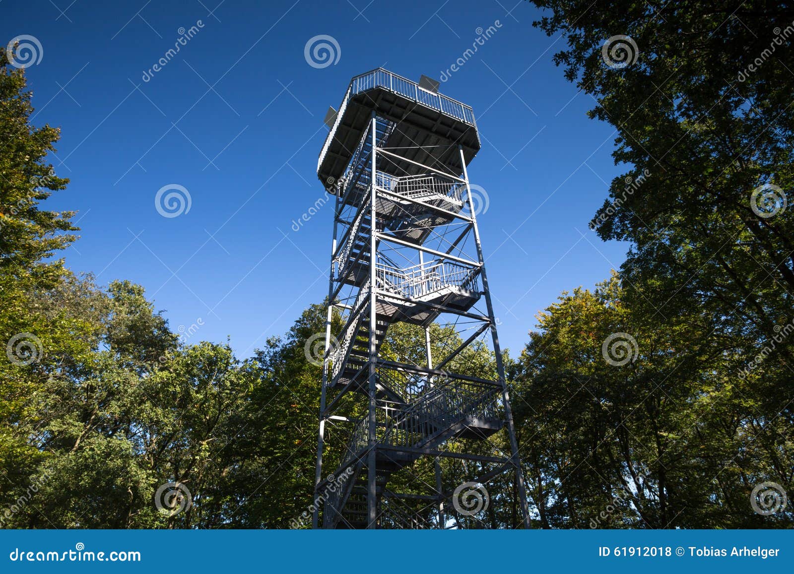 Viewing Tower in the Forest Stock Photo - Image of tower, autumn: 61912018