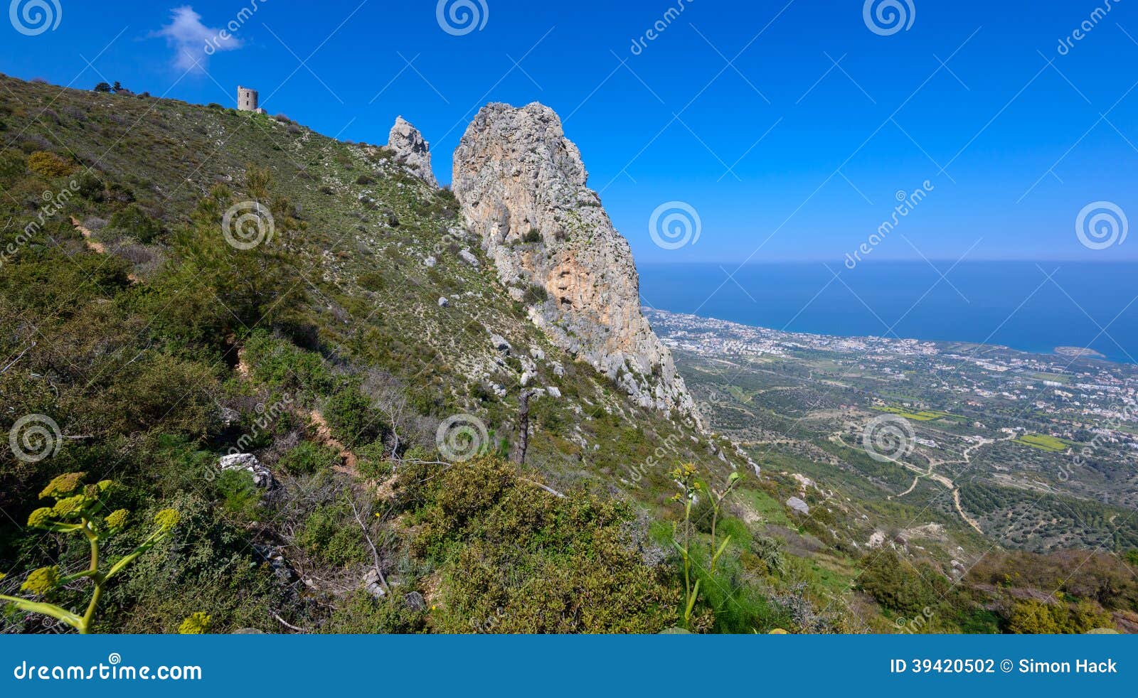 Viewpoint in Kyrenia Mountains,northern Cyprus 4 Stock Photo - Image of ...