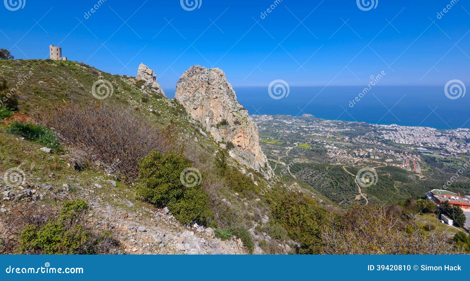Viewpoint in Kyrenia Mountains,northern Cyprus 2 Stock Photo - Image of ...