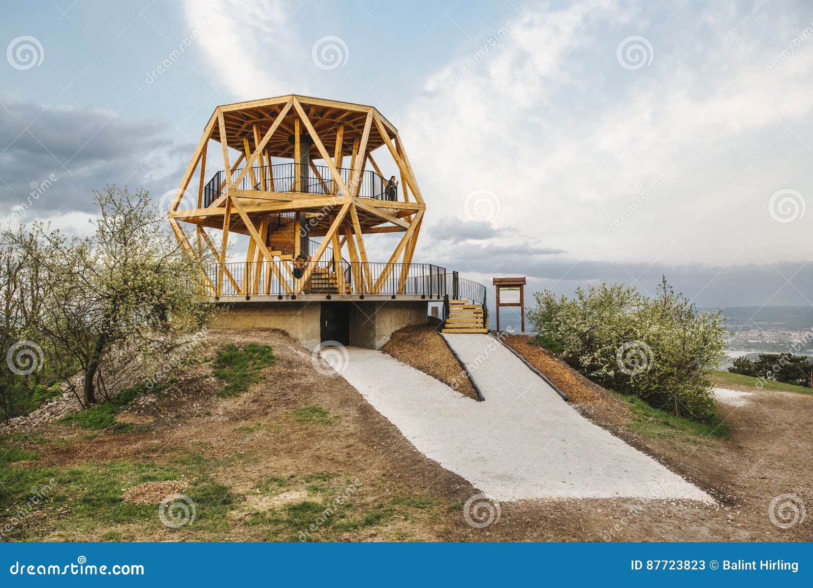 Viewpoint Over Budapest, Hungary Stock Image - Image of tree, tourist ...
