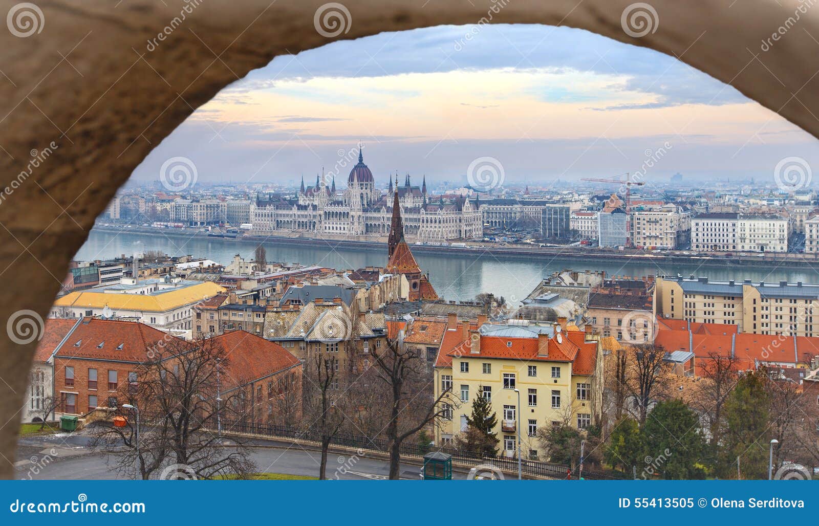 Viewpoint Panorama of Budapest Stock Image - Image of cultural, outdoor ...