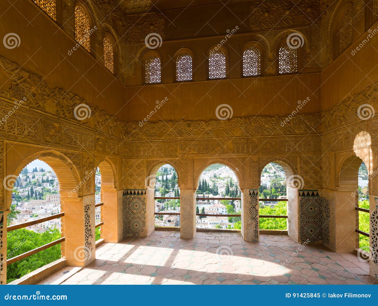 Viewpoint of Partal Palace at Royal Complex of Alhambra Editorial Image ...