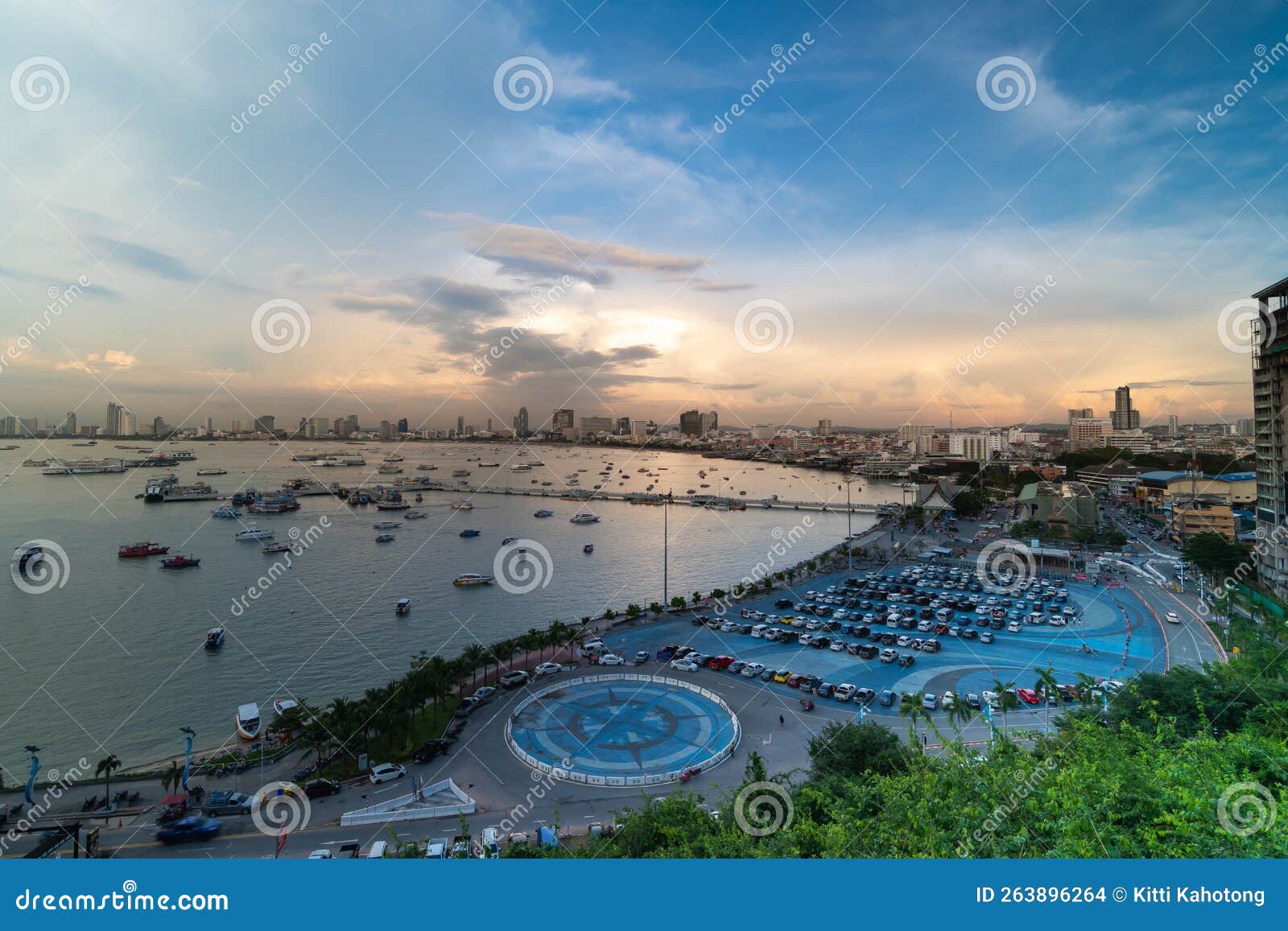Viewpoint Pattaya Beach in Pattaya Chonburi Thailand Stock Photo ...