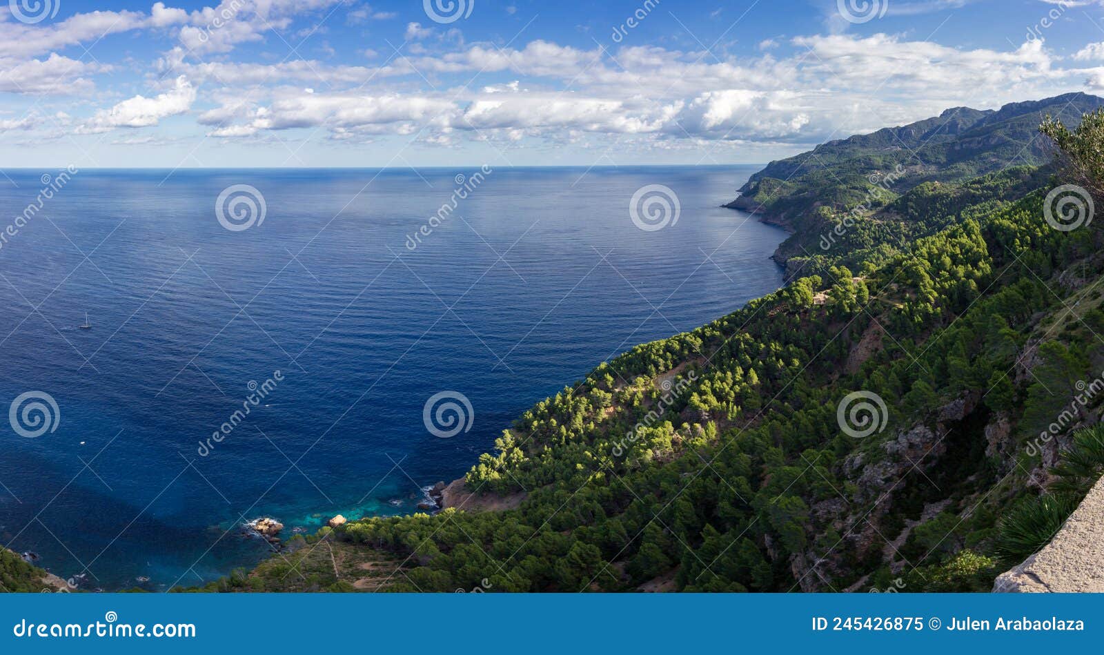 Viewpoint of Ricardo Roca in Mallorca Spain Stock Image - Image of ...