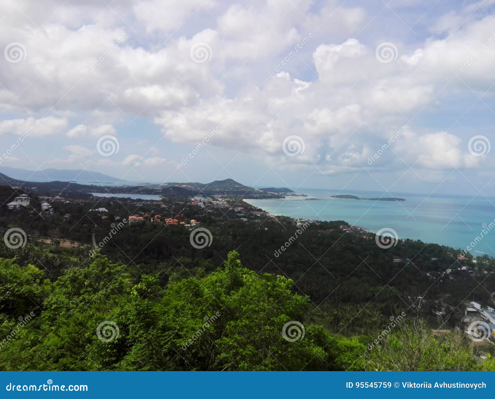 Viewpoint, Samui island stock image. Image of landscape - 95545759