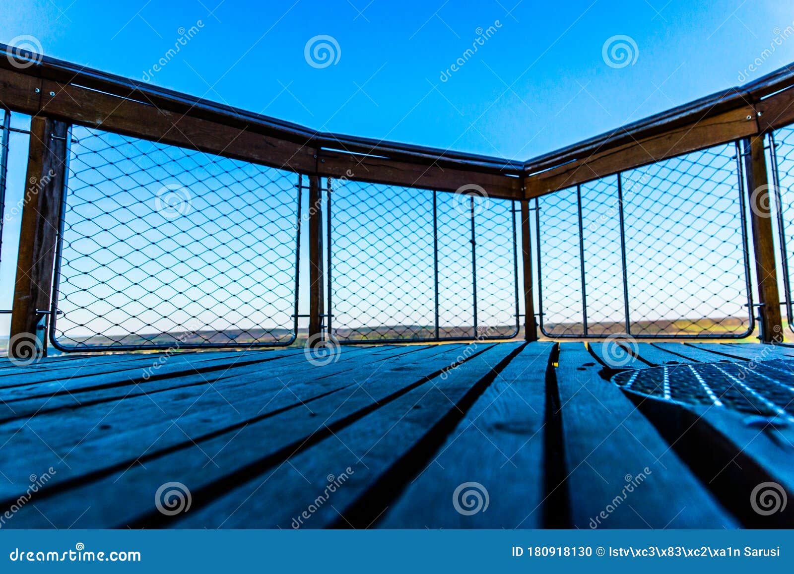 Fence between the Earth and the Heavens Stock Photo - Image of border ...