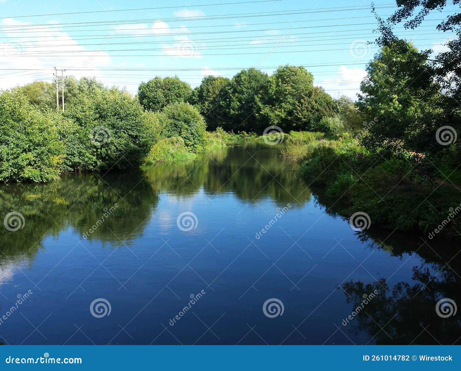 River Kennet in Reading stock photo. Image of trees - 261014782