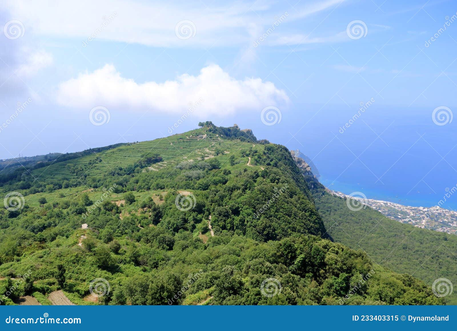 Views Around the Inactive Volcano, Monte Epomeo, at Ischia in Italy ...