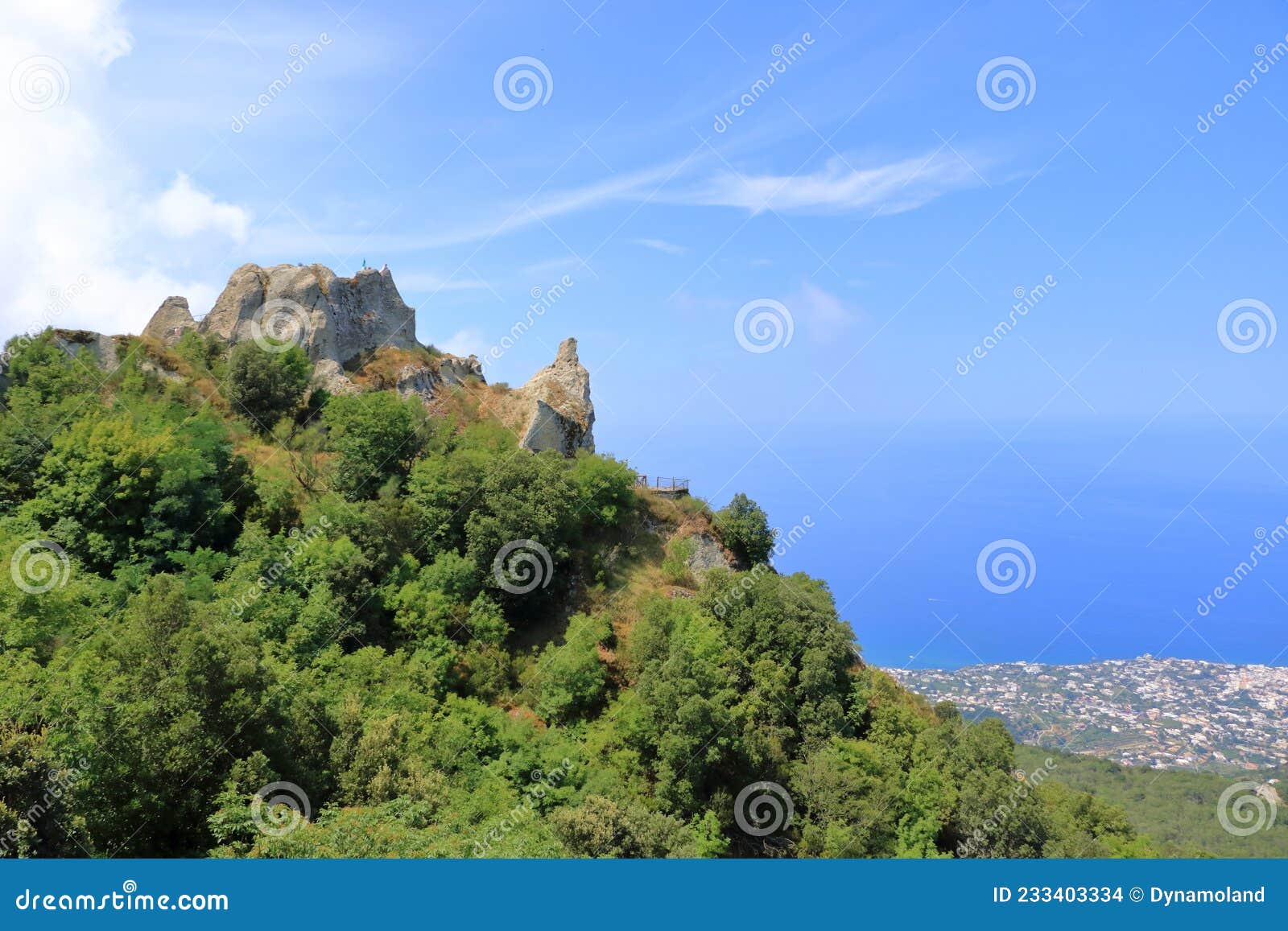 Views Around the Inactive Volcano, Monte Epomeo, at Ischia in Italy ...