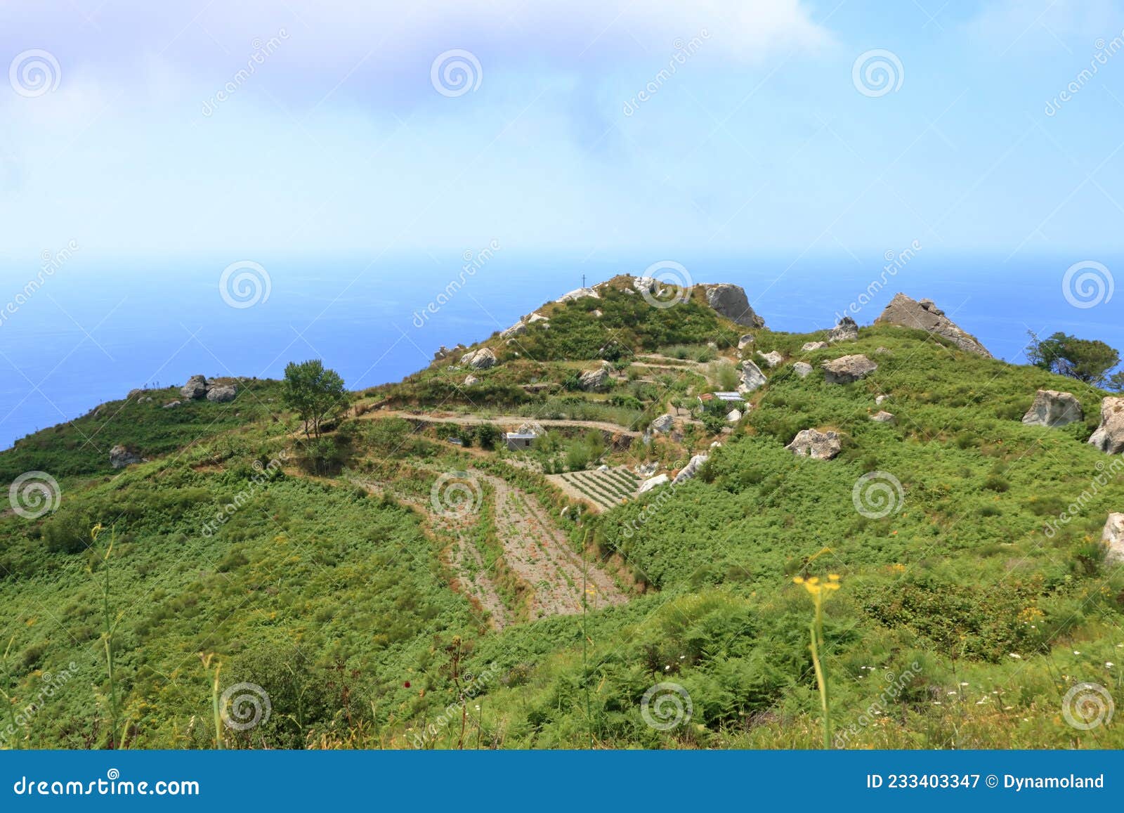 Views Around the Inactive Volcano, Monte Epomeo, at Ischia in Italy ...