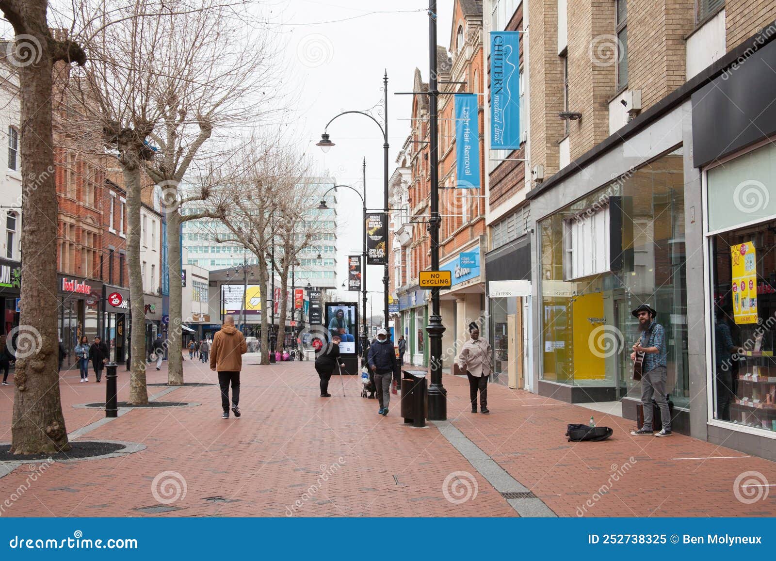 Views of Broad Street in Reading, Berkshire in the UK Editorial Image ...