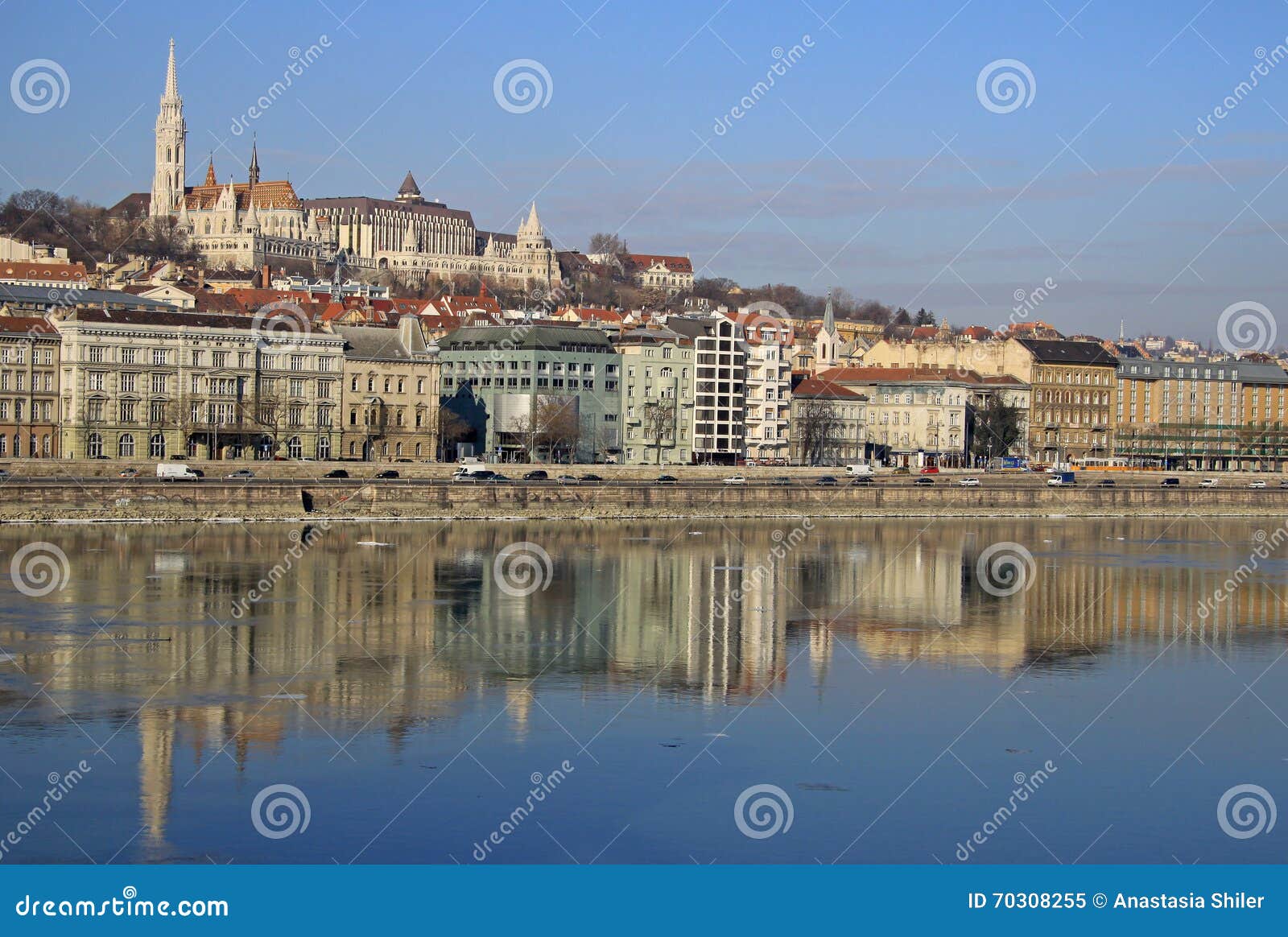 Views of the Buda Side of Budapest Sunny Day. BUDAPEST, HUNGARY Stock ...