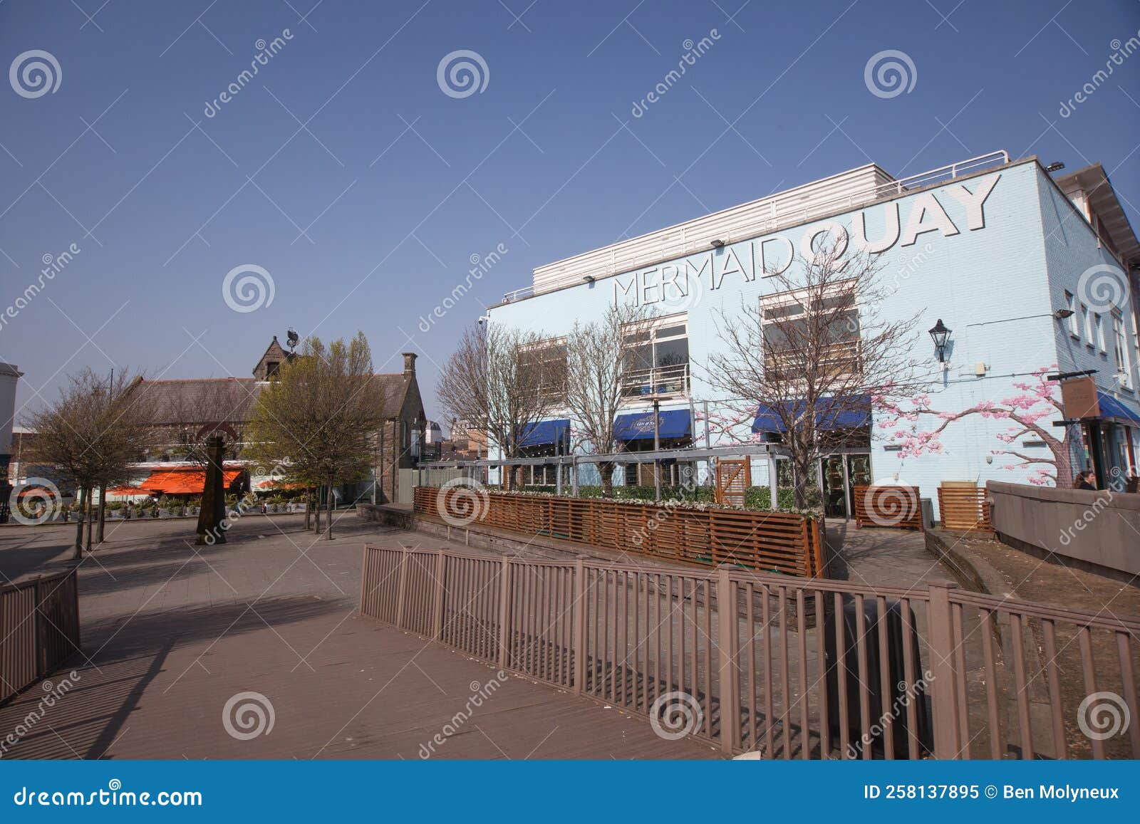 Views of Cardiff Bay from Mount Stuart Graving Docks in Cardiff, Wales ...