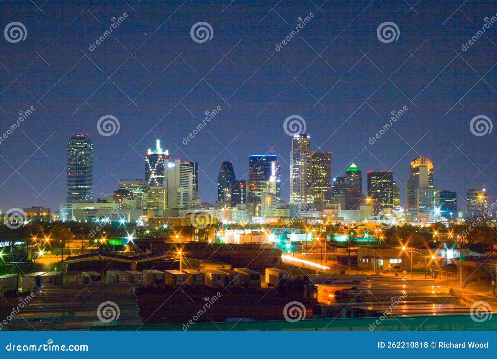 View of the Skyline of Dallas, Texas Stock Photo - Image of bank ...