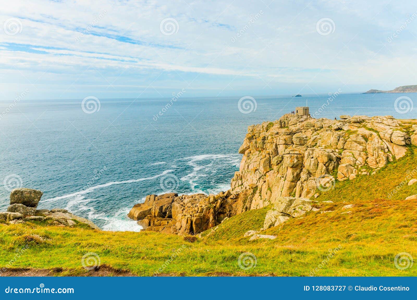 Views of the Cliffs of Cornwall in Lands End Stock Image - Image of ...