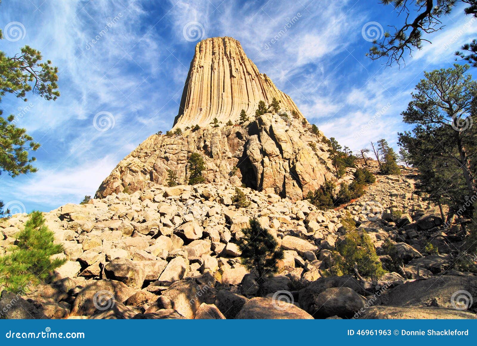 Views of Devils Tower stock image. Image of monument - 46961963