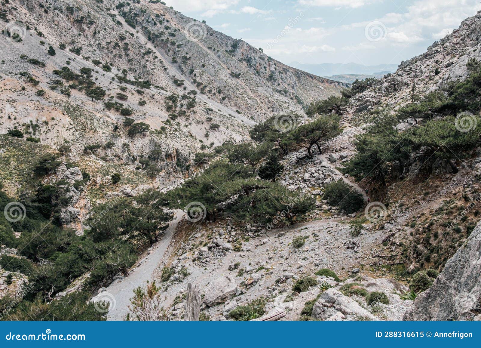 Views after Emerging from Rouvas Gorge, Crete Stock Image - Image of ...