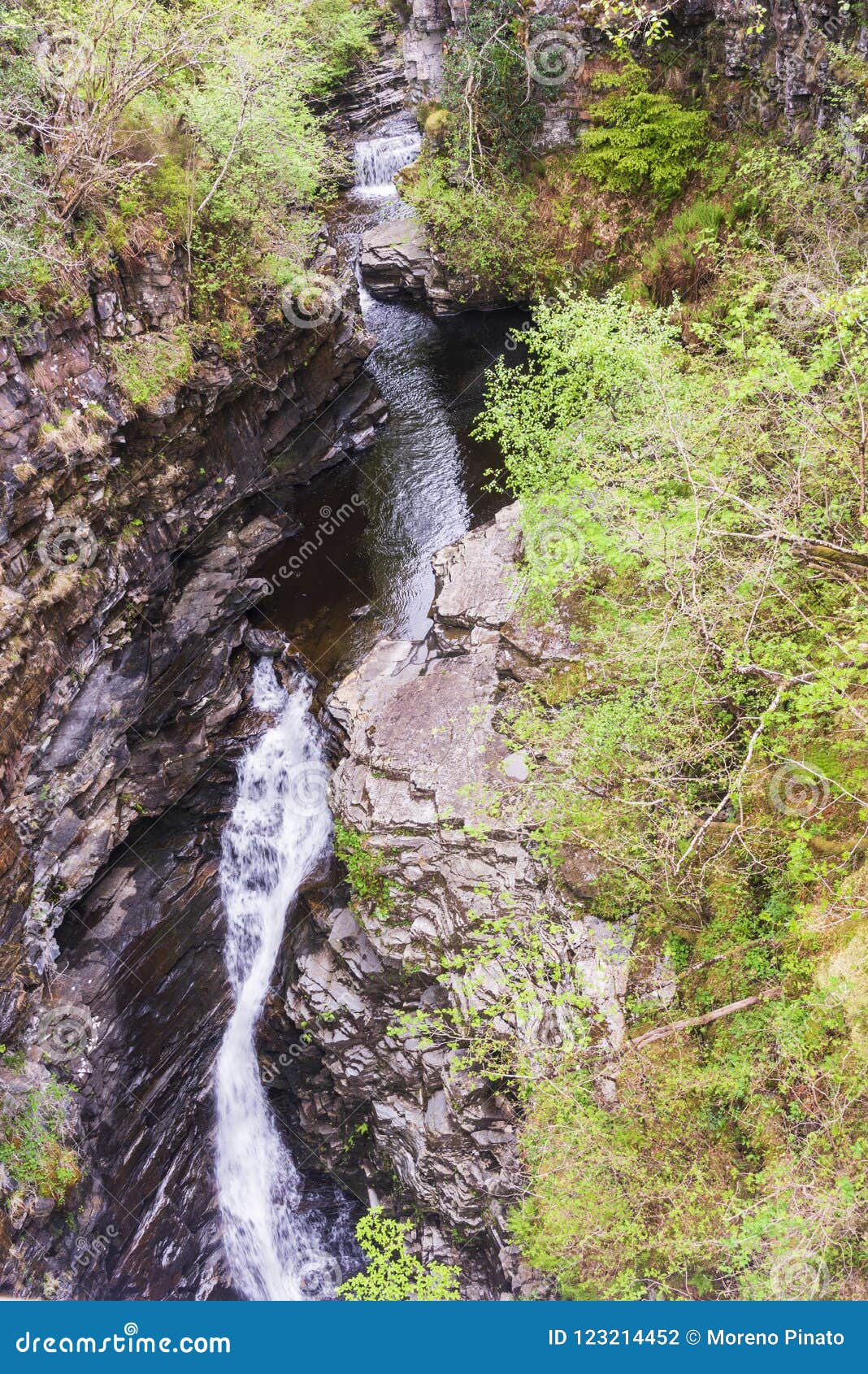Views of Corrieshalloch Gorge Stock Photo - Image of surrounding ...