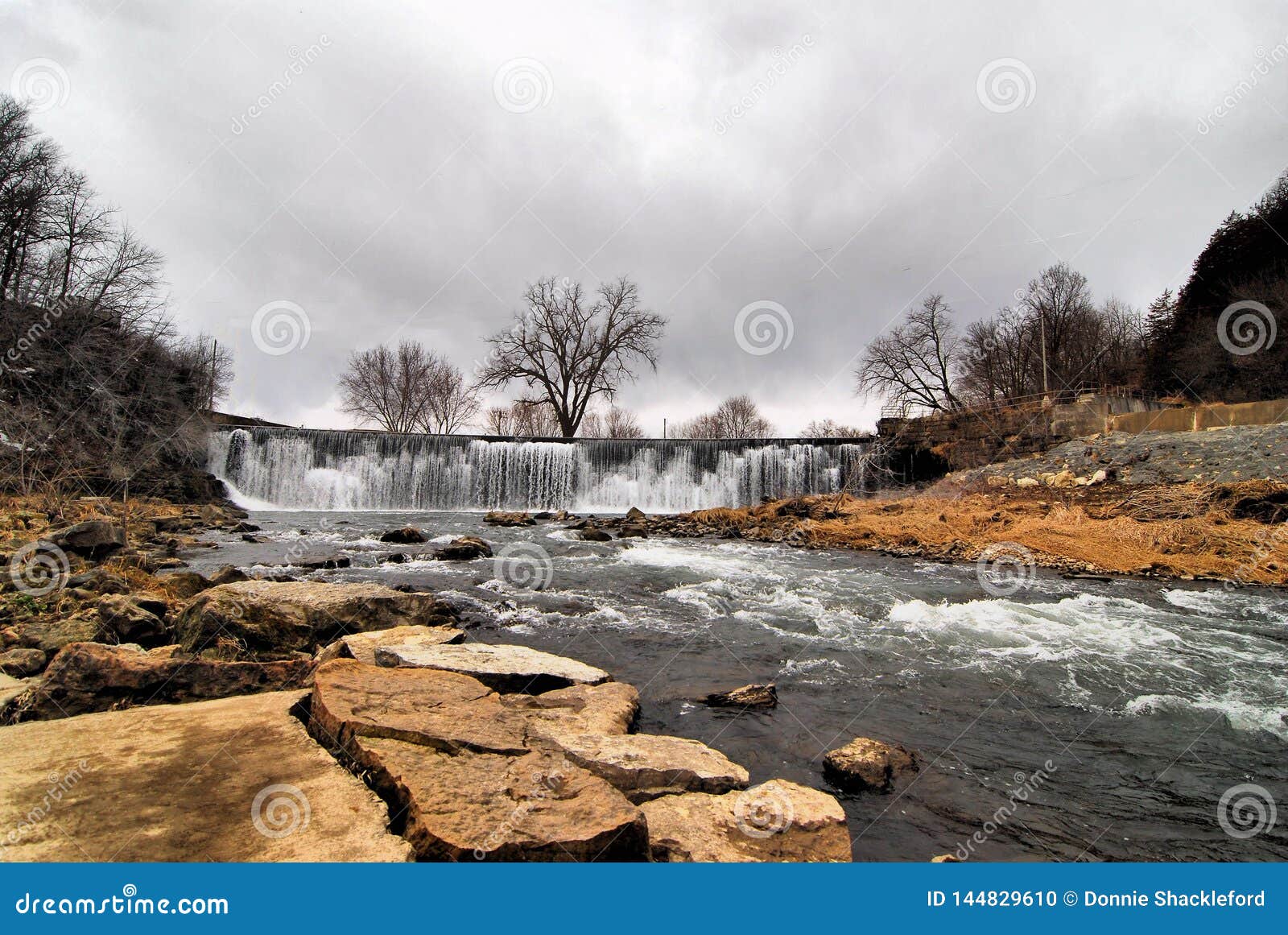 Root River Falls stock photo. Image of outdoors, color - 144829610