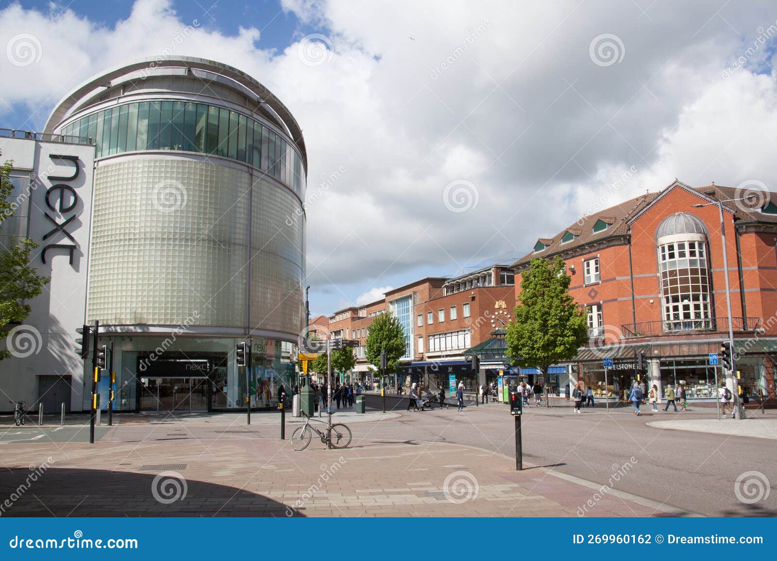 Views of the High Street in Exeter, Devon in the UK Editorial ...