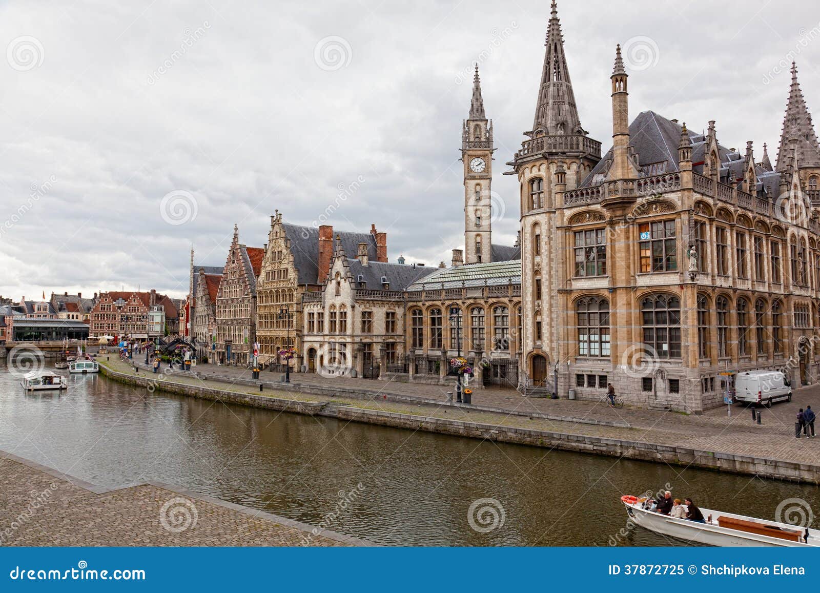 Views of the Historical Downtown Ghent Editorial Image - Image of ...