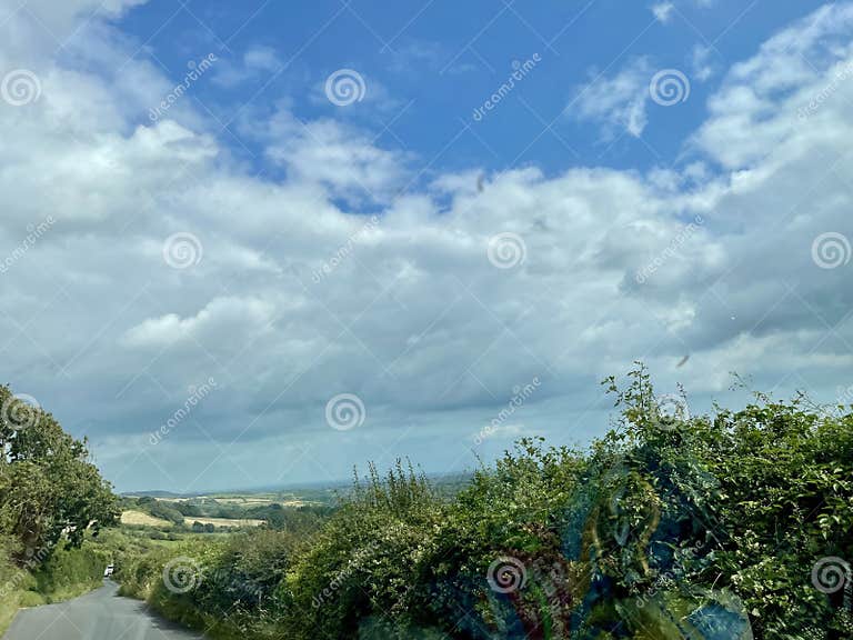 Views of the Isle of Wight stock image. Image of clouds - 327790199