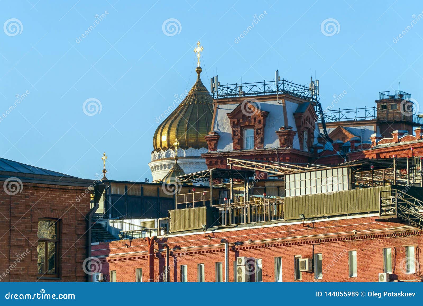 Views of Moscow on a Sunny Spring Evening. Various Historical Buildings ...