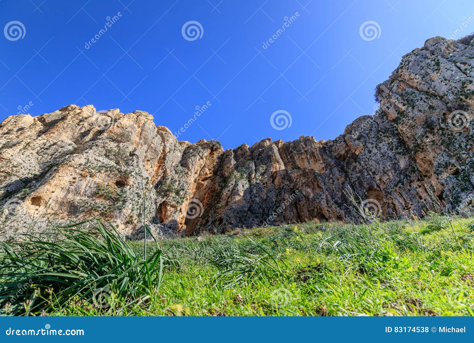 Views of Mount Arbel and Rocks. Isrel Stock Photo - Image of golan ...