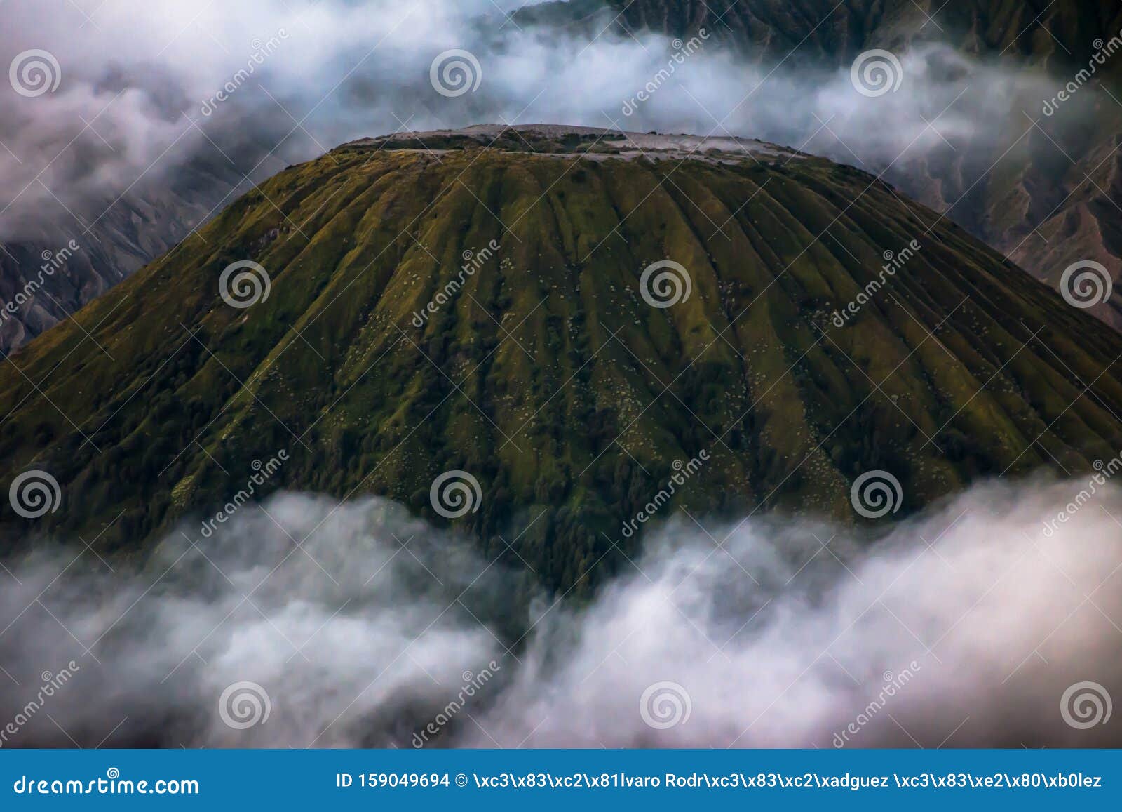 Views of Mount Bromo, Active Volcano Located on the Island of Java ...