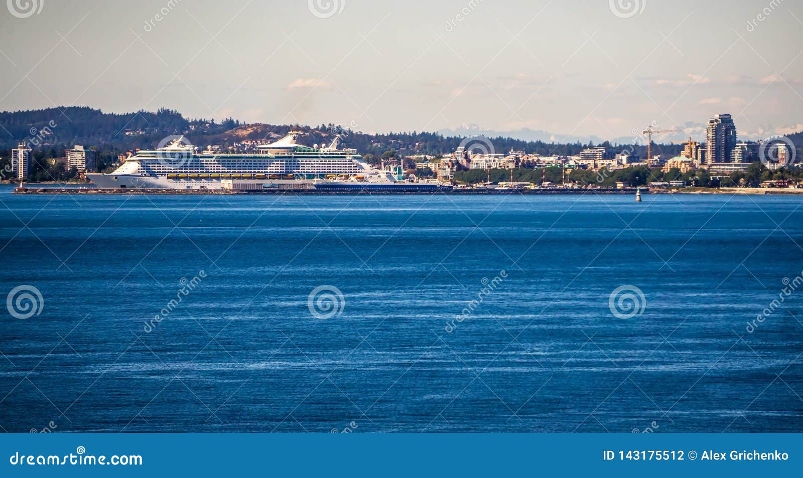 Views from Ogden Point Cruise Ship Terminal in Victoria BC.Canada Stock ...