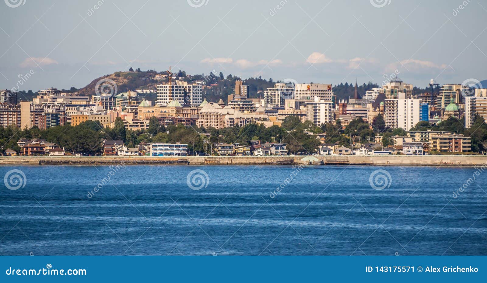 Views from Ogden Point Cruise Ship Terminal in Victoria BC.Canada Stock ...
