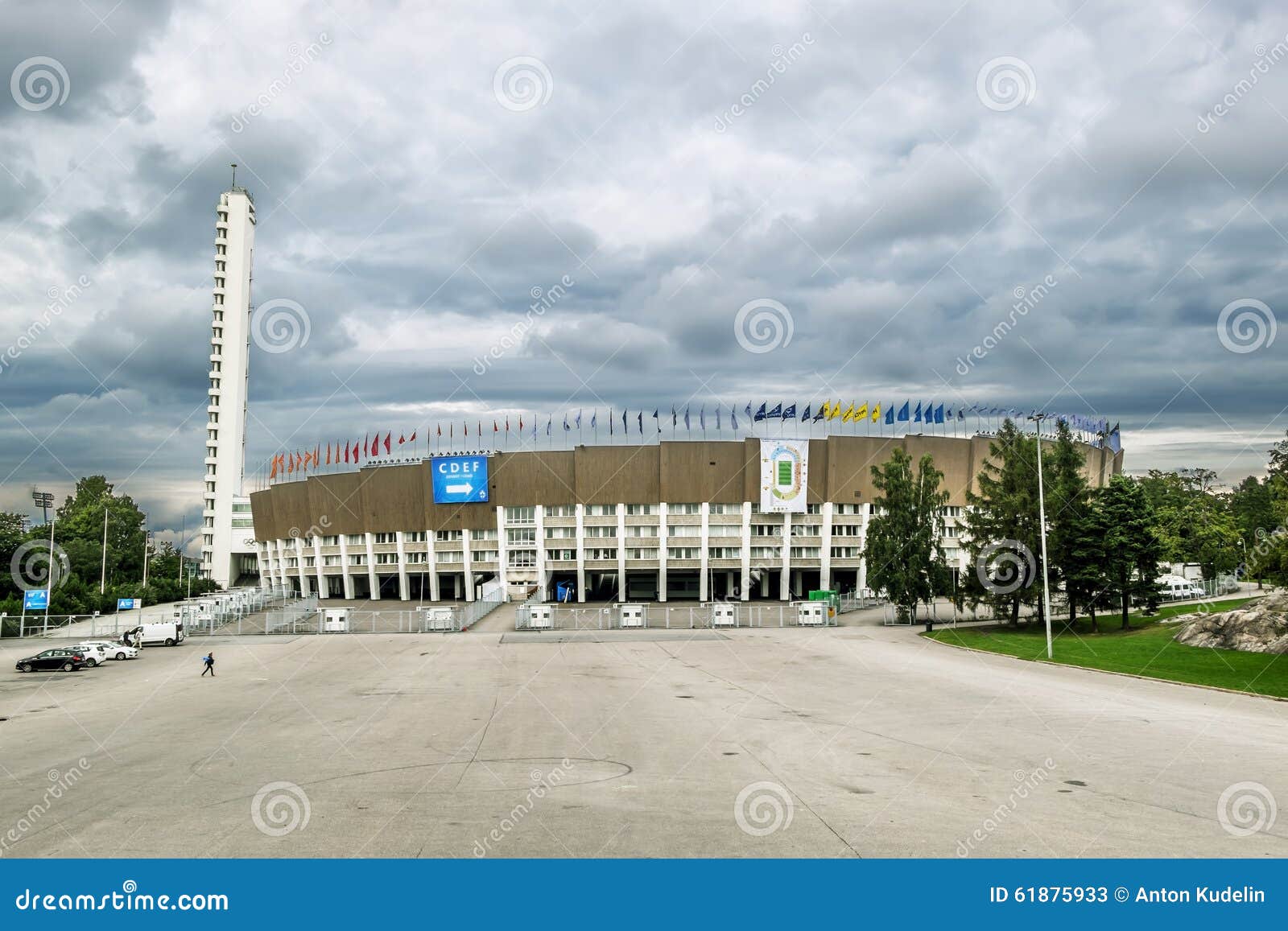 Views of the Olympic Stadium in Helsinki.Finland Editorial Stock Photo ...