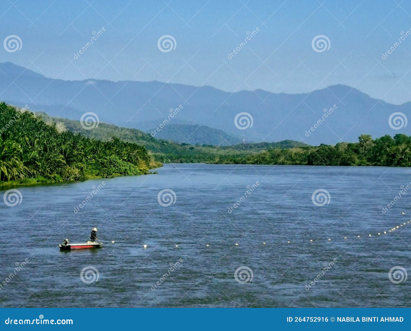 Views People on the Boat Catch Fish on River Stock Photo - Image of ...