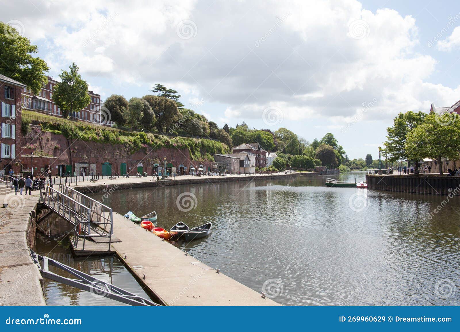 Views of the Quay by the River Exe in Exeter, Devon in the UK Editorial ...