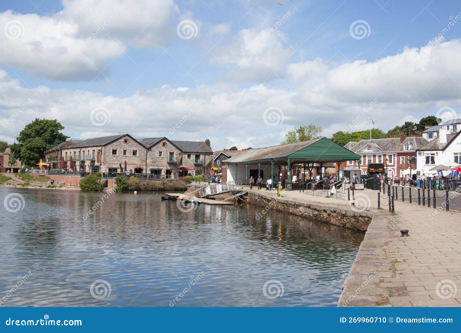 Views of the Quay by the River Exe in Exeter, Devon in the UK Editorial ...