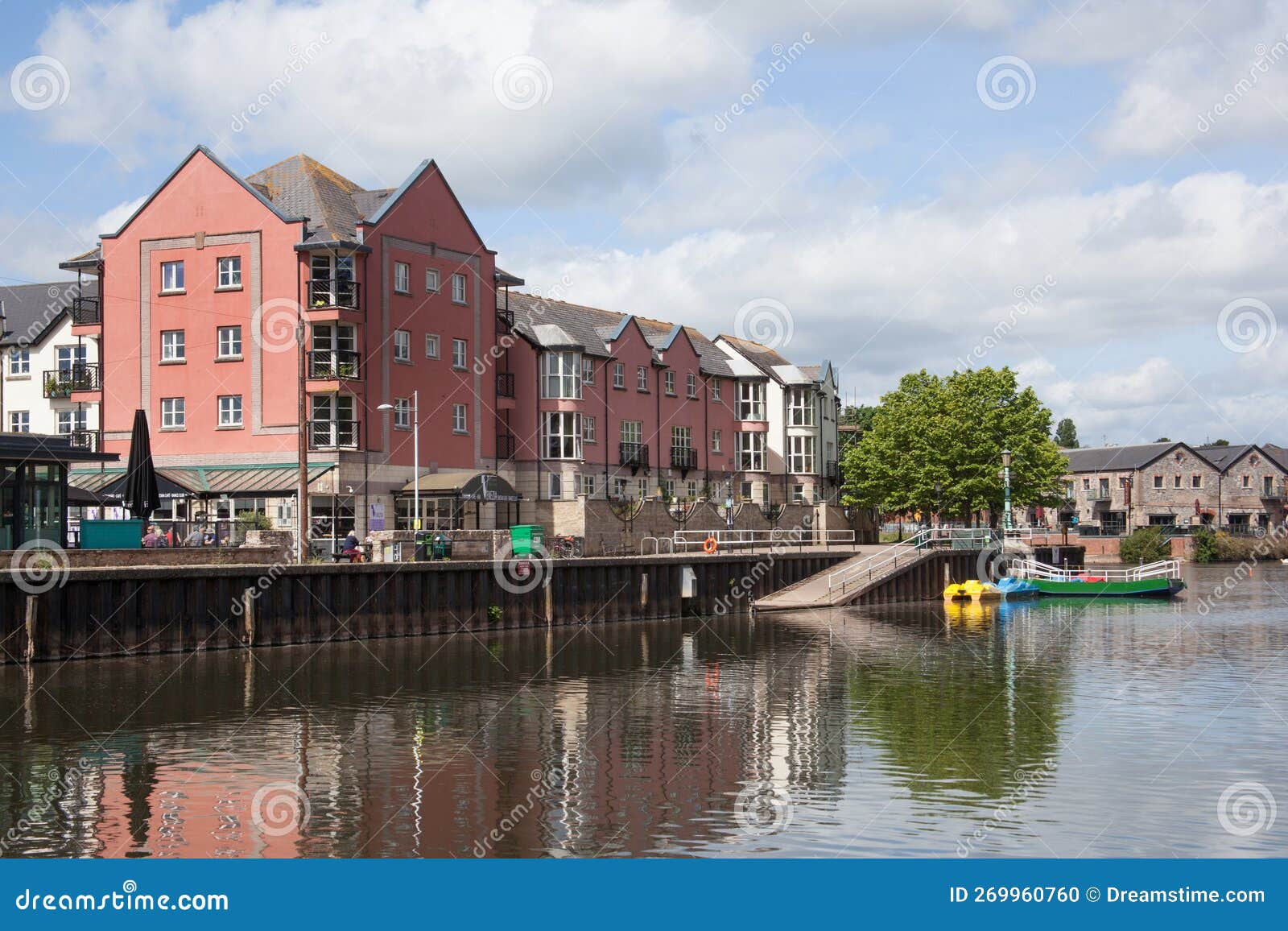 Views of the Quay by the River Exe in Exeter, Devon in the UK Editorial ...