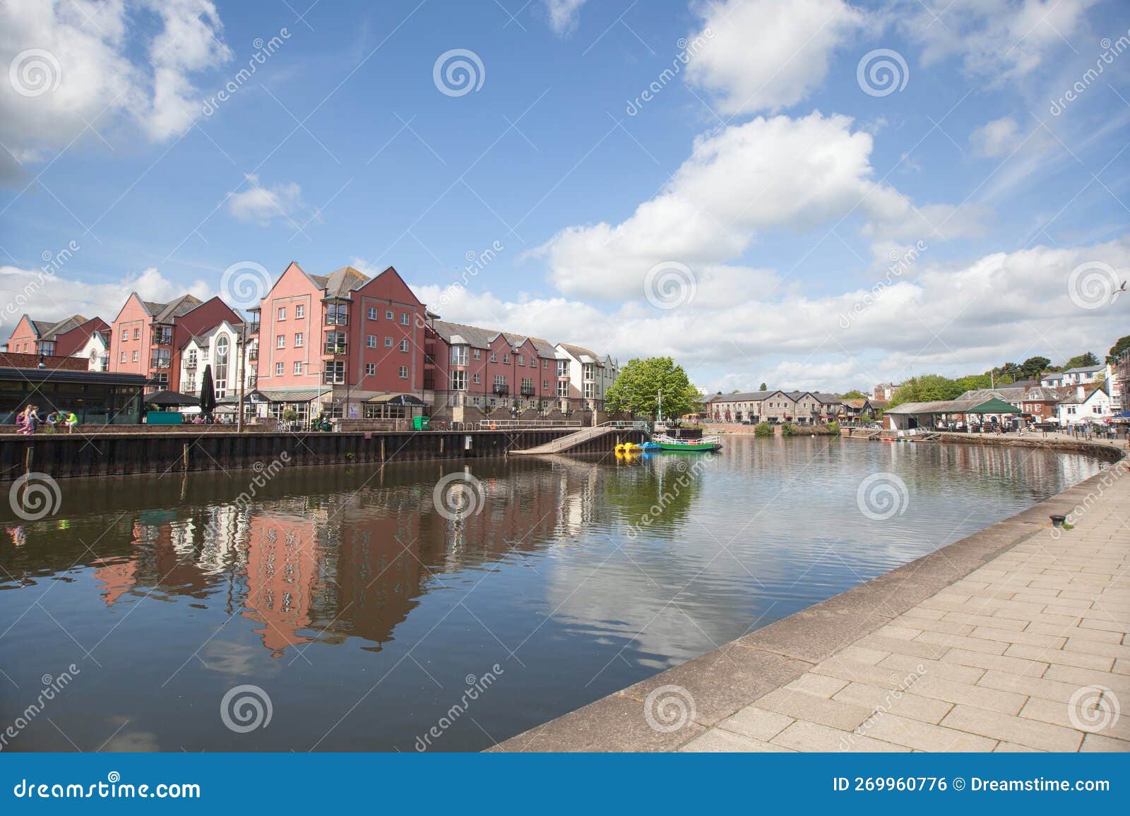 Views of the Quay by the River Exe in Exeter, Devon in the UK Editorial ...