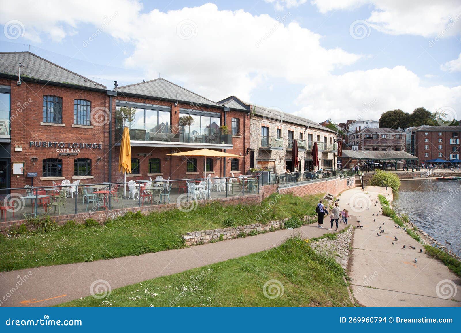 Views of the Quay by the River Exe in Exeter, Devon in the UK Editorial ...