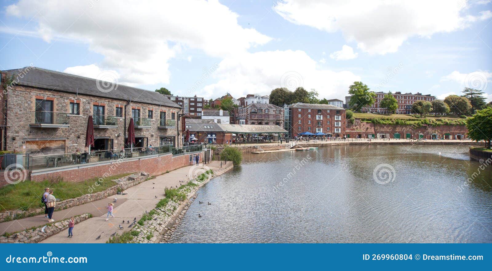 Views of the Quay by the River Exe in Exeter, Devon in the UK Editorial ...
