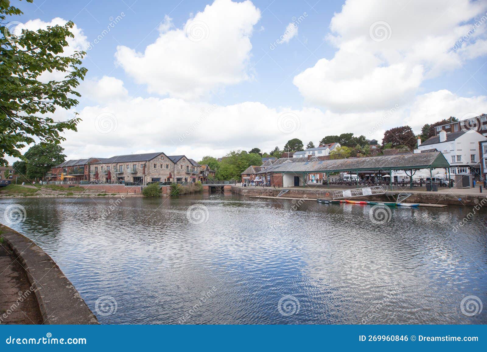 Views of the Quay by the River Exe in Exeter, Devon in the UK Editorial ...