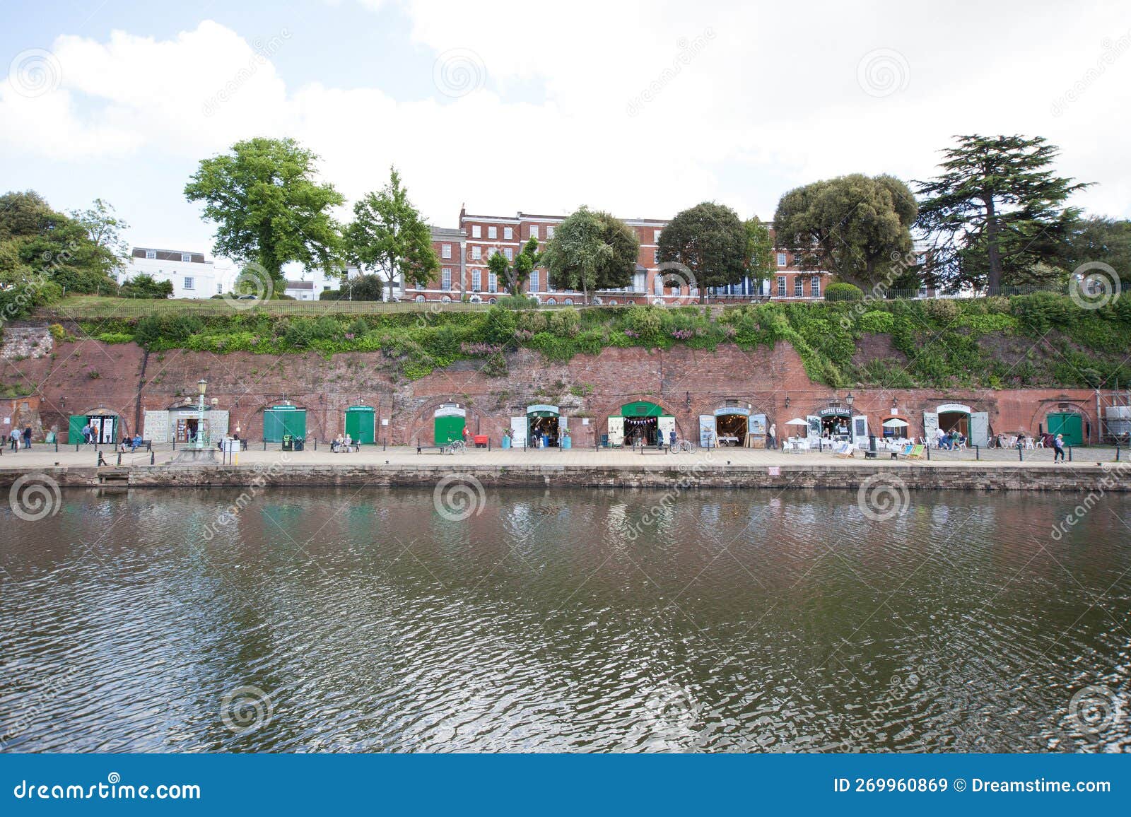 Views of the Quay by the River Exe in Exeter, Devon in the UK Editorial ...