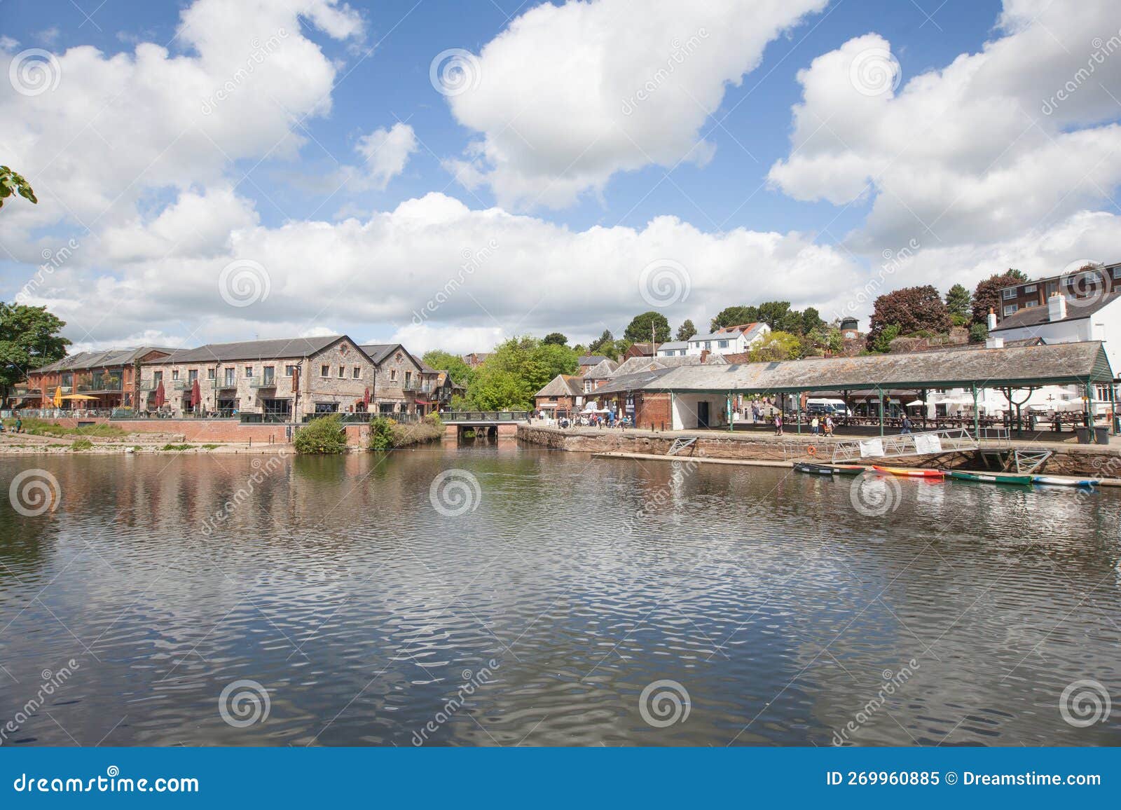 Views of the Quay by the River Exe in Exeter, Devon in the UK Editorial ...