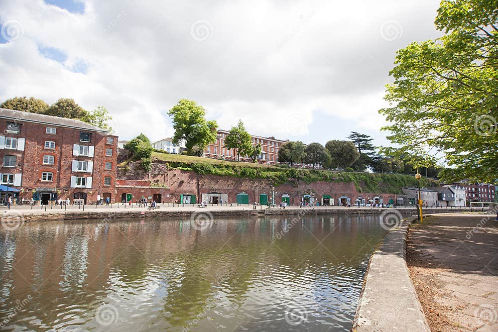Views of the Quay by the River Exe in Exeter, Devon in the UK Editorial ...
