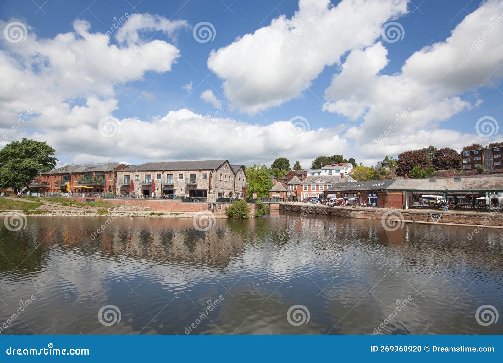 Views of the Quay by the River Exe in Exeter, Devon in the UK Editorial ...