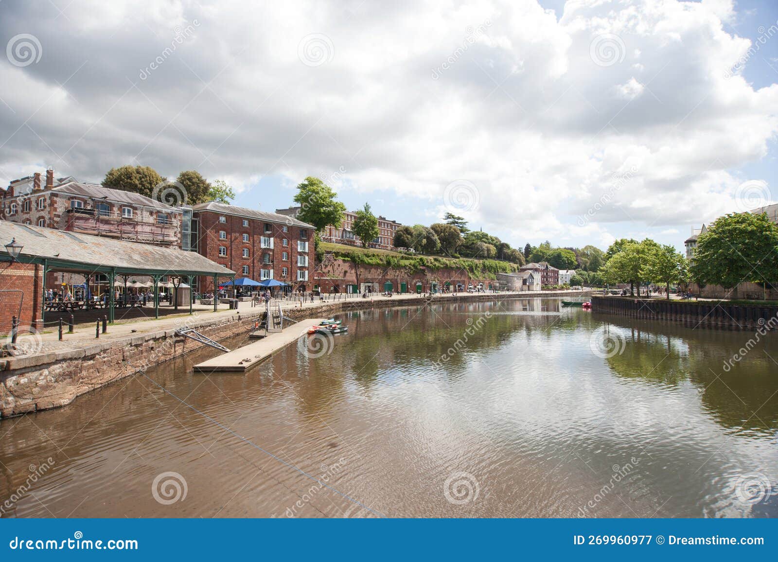 Views of the Quay by the River Exe in Exeter, Devon in the UK Editorial ...
