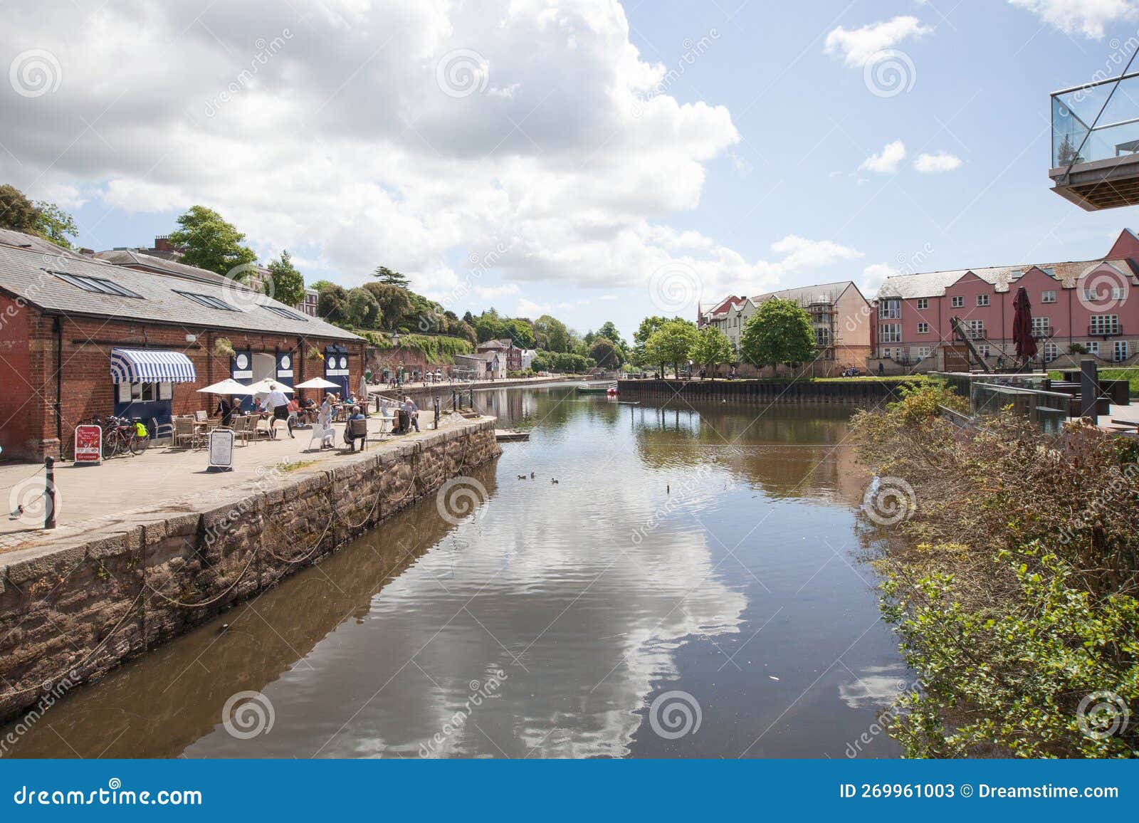 Views of the Quay by the River Exe in Exeter, Devon in the UK Editorial ...
