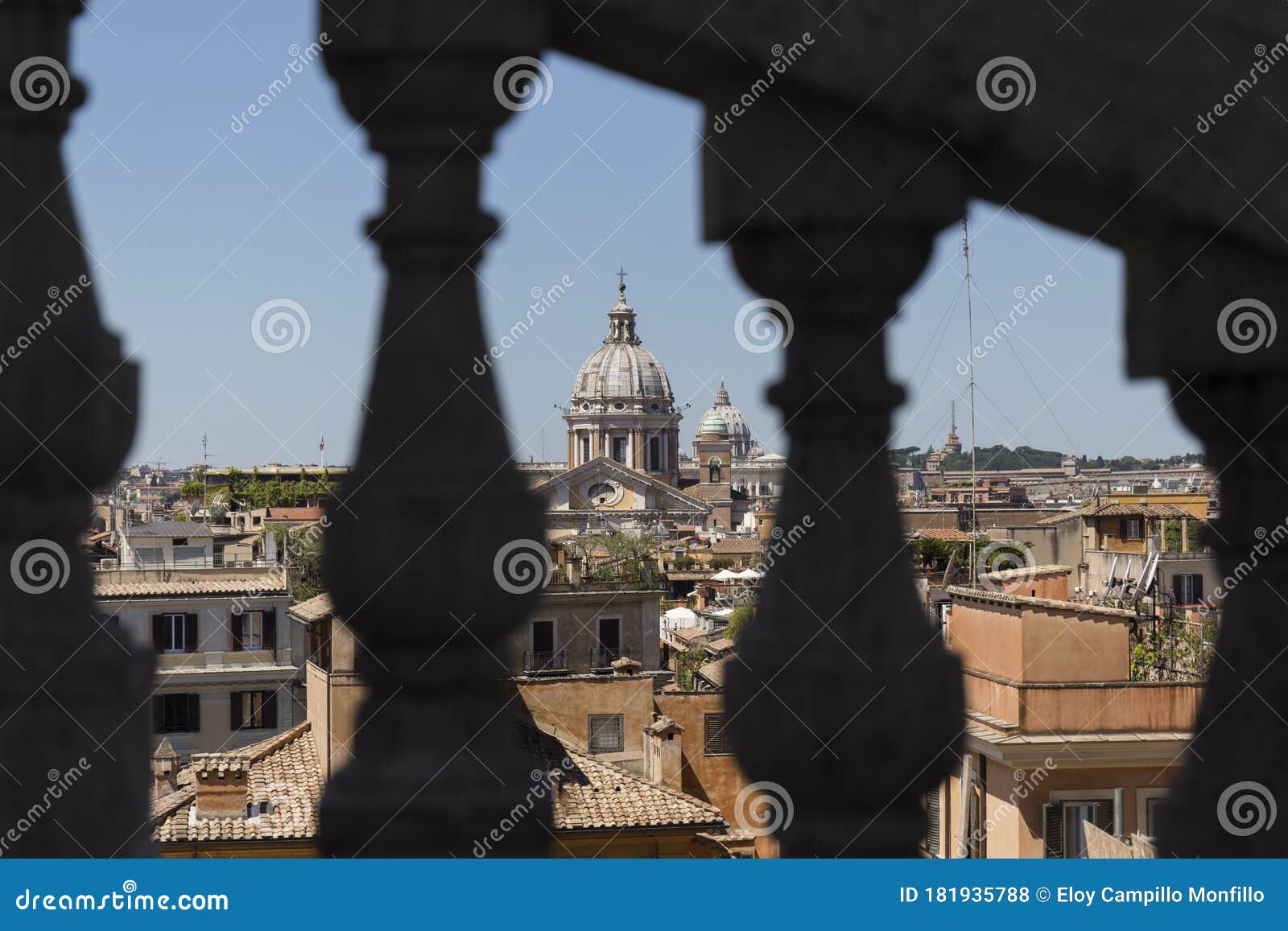 Rome City stock photo. Image of illuminated, basilica - 181935788