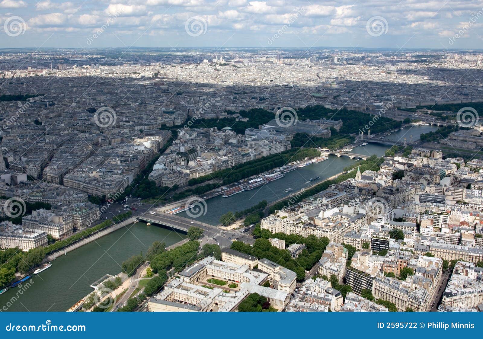 Views of the Seine stock photo. Image of sacre, architecture - 2595722