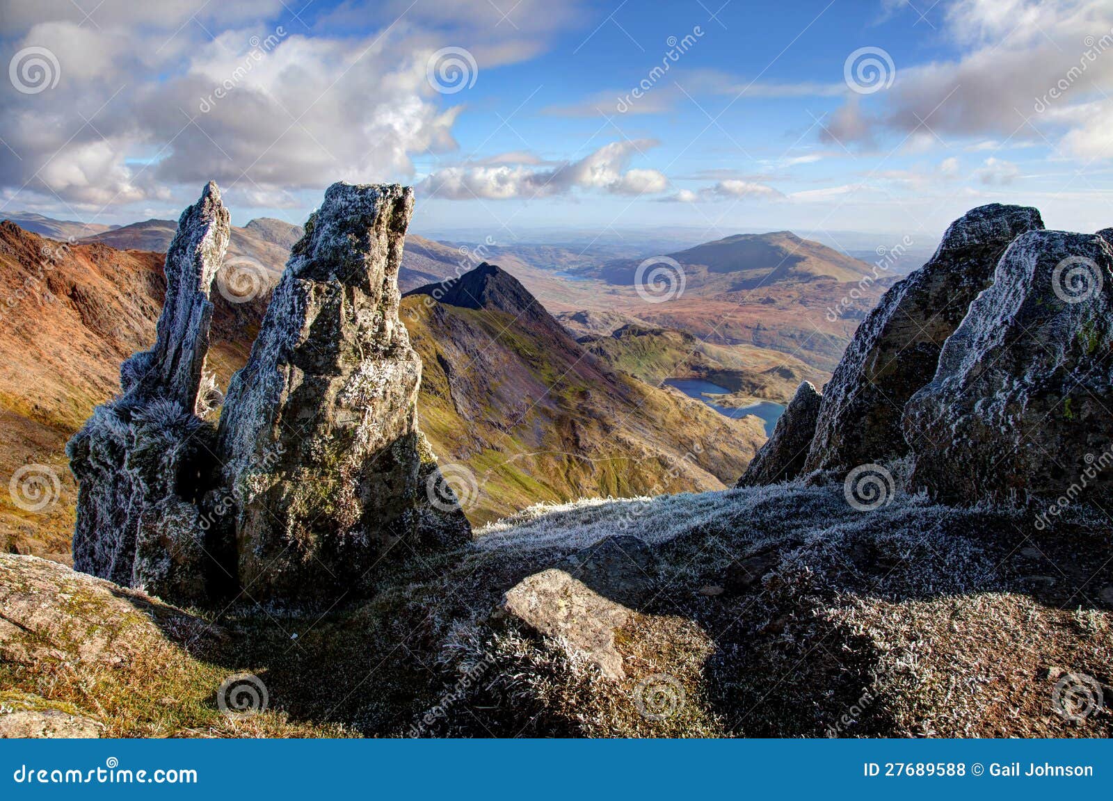 Views from Snowdon stock photo. Image of frosty, nationa - 27689588